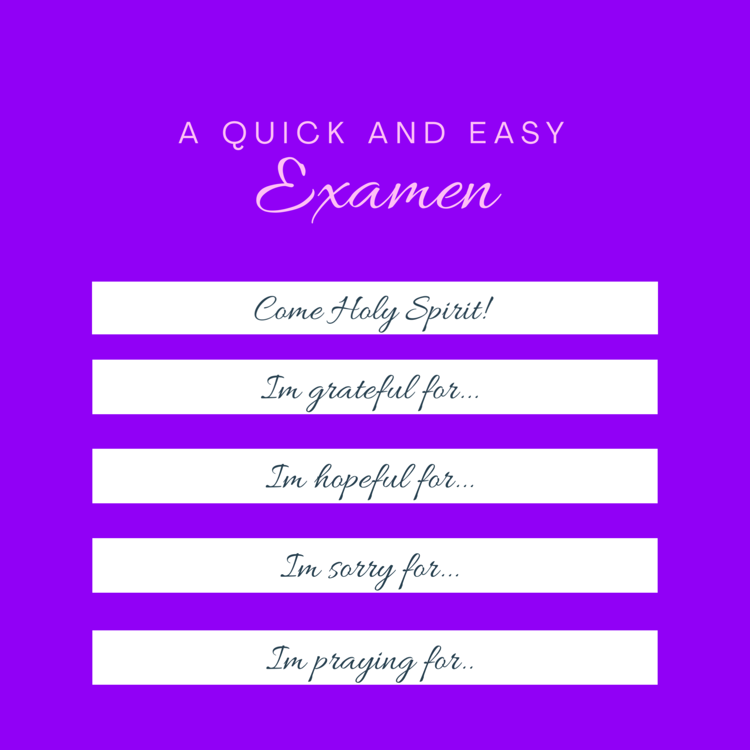 Daily Step – A Quick and Easy Examen – Gretchen Crowder